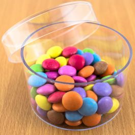 Round Fillable Plastic Container x12